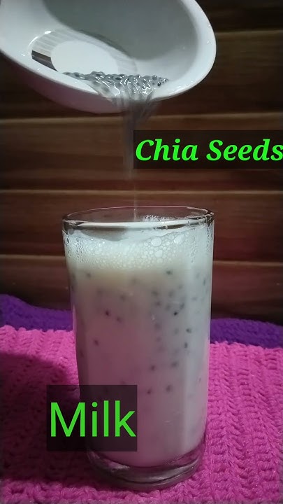 Chia Seeds Milk Shake #shorts - YouTube