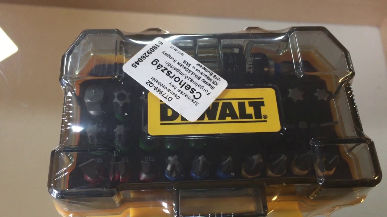 DeWALT DT7969 - DeWALT bitbox - DeWALT bitset - DeWALT bit set - YouTube