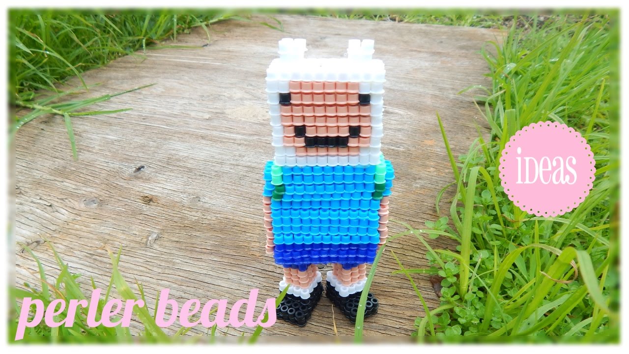 3D Perler Bead Tutorial Finn the Human (Adventure Time) - YouTube