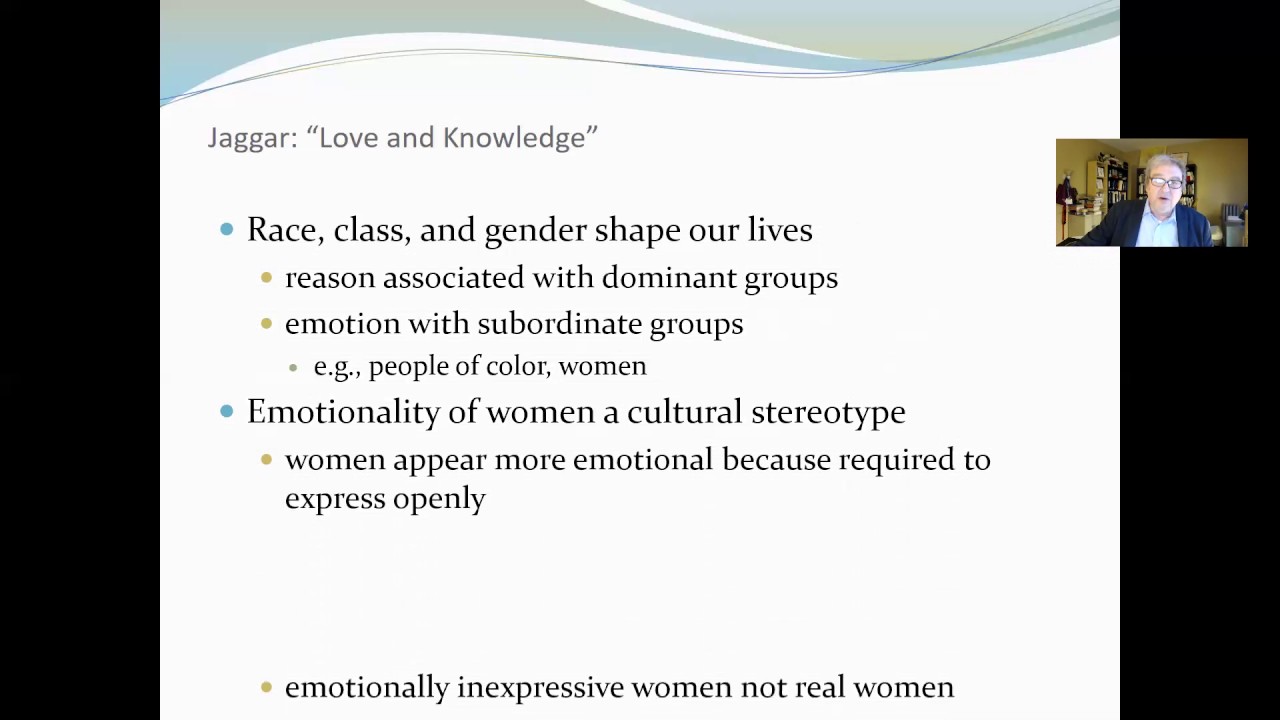 Alison Jaggar's "Love and Knowledge": Presentation by Phil Jenkins ...