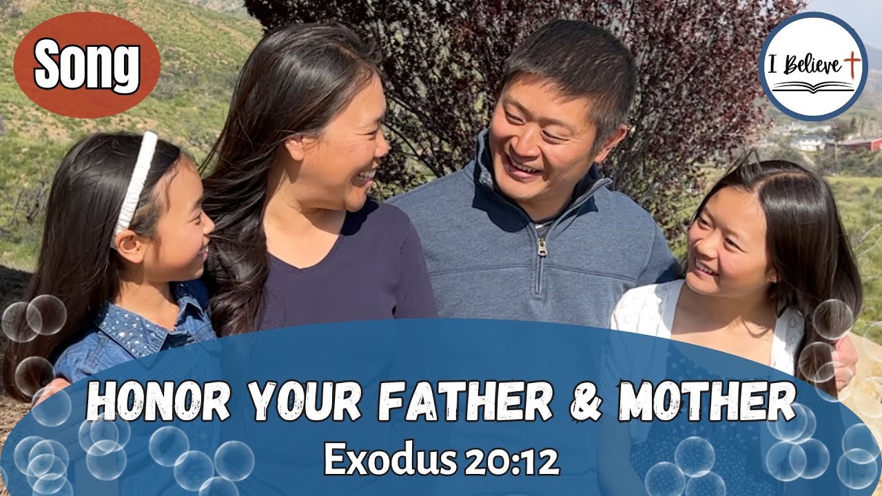 Exodus 20:12 ~ Bible Memory Verse Song for Kids ~ Scripture Song about MARRIAGE & FAMILY - YouTube