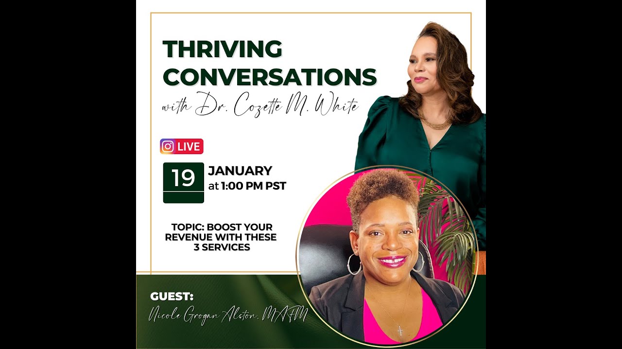 Interview with Nicole Grogan Alston MAFM | Dr.Cozette M. White - YouTube