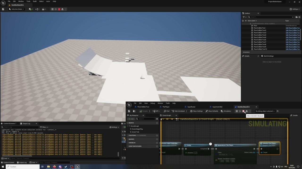 Day 3 building a game in Unreal. Collider and raycast shenanigans part ...