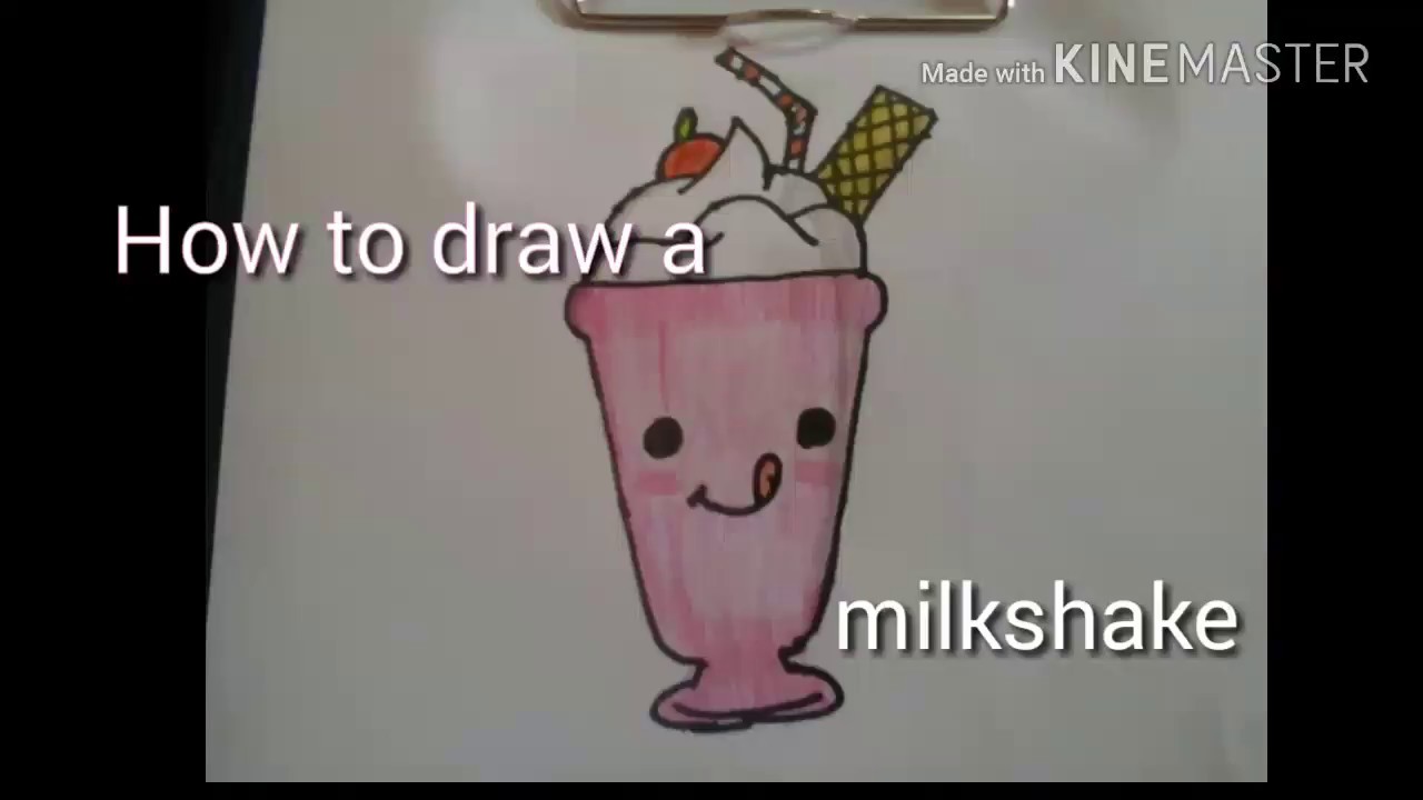 How To Draw A Milkshake 🍨 - YouTube
