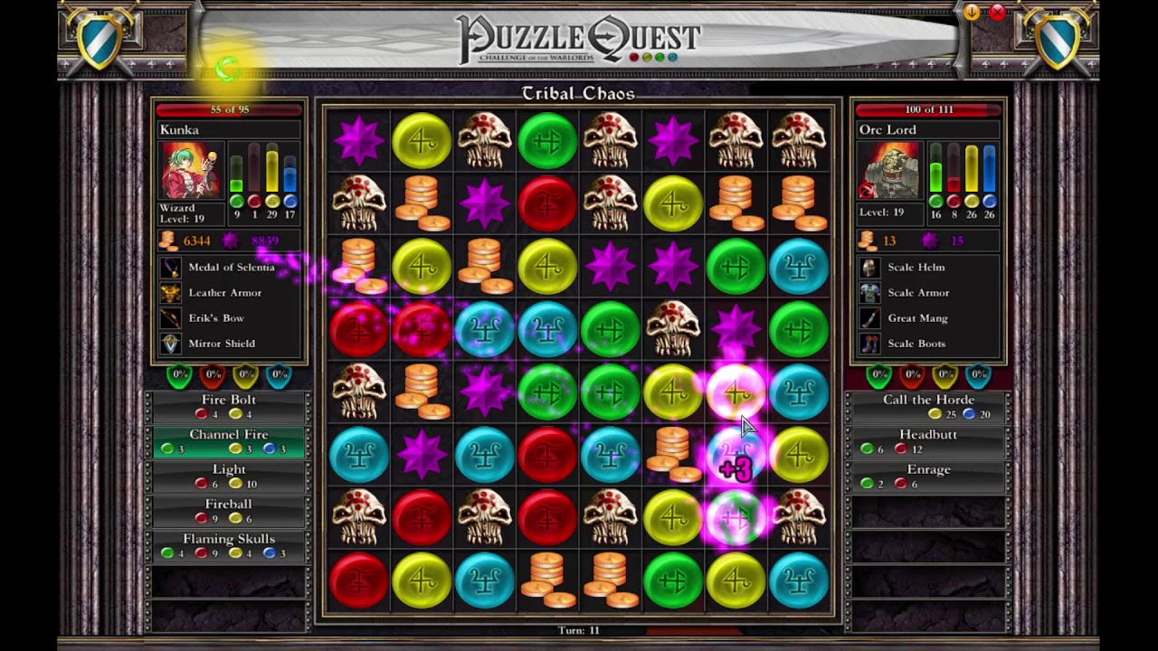 [PC] Puzzle Quest - HD Gameplay - YouTube