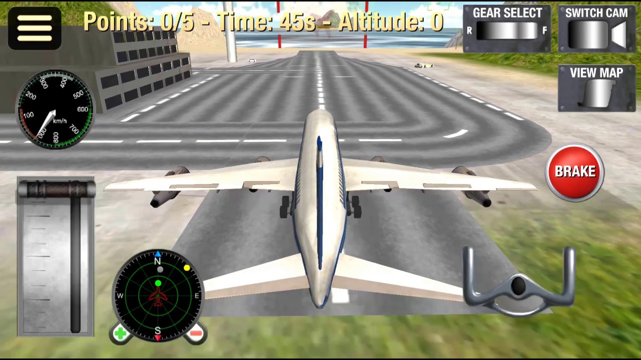 Flight simulator:Fly plane 3D|level:1|Gaming HUB - YouTube