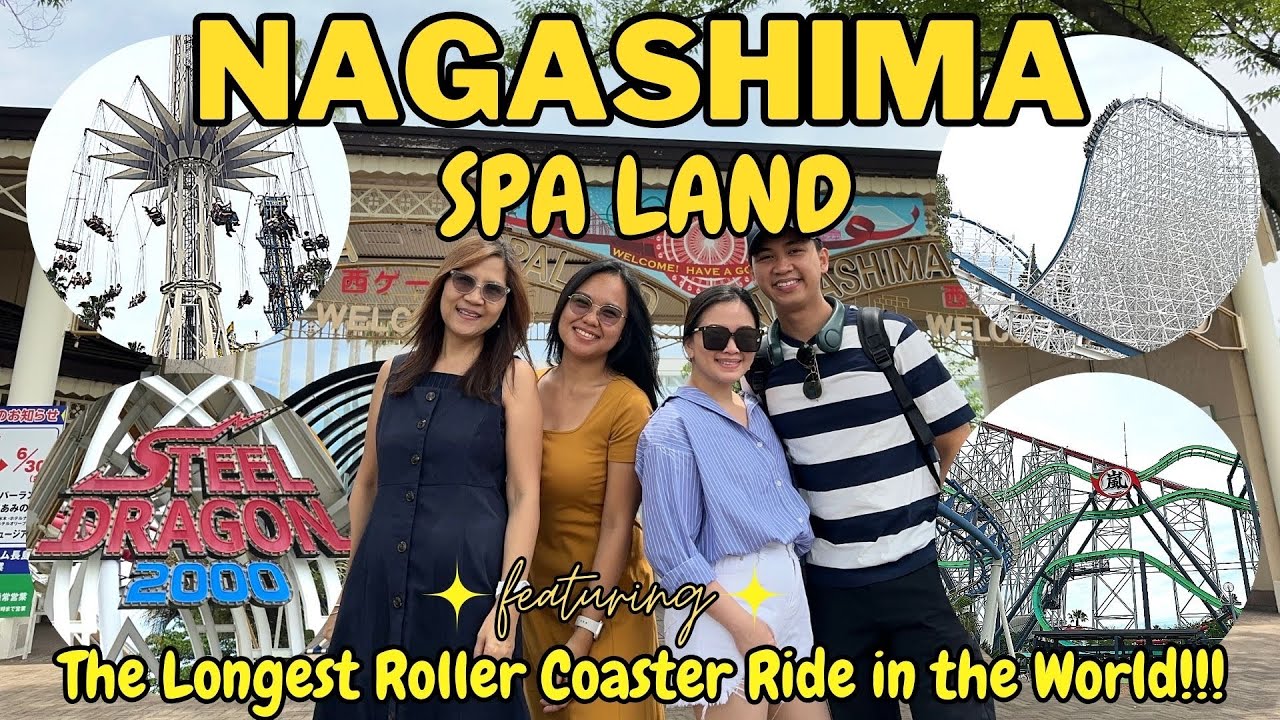 A Day in Nagashima Spa Land | Longest Roller Coaster | Travel Guide ...