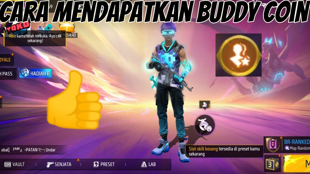 cara mendapatkan buddy coin free fire - YouTube