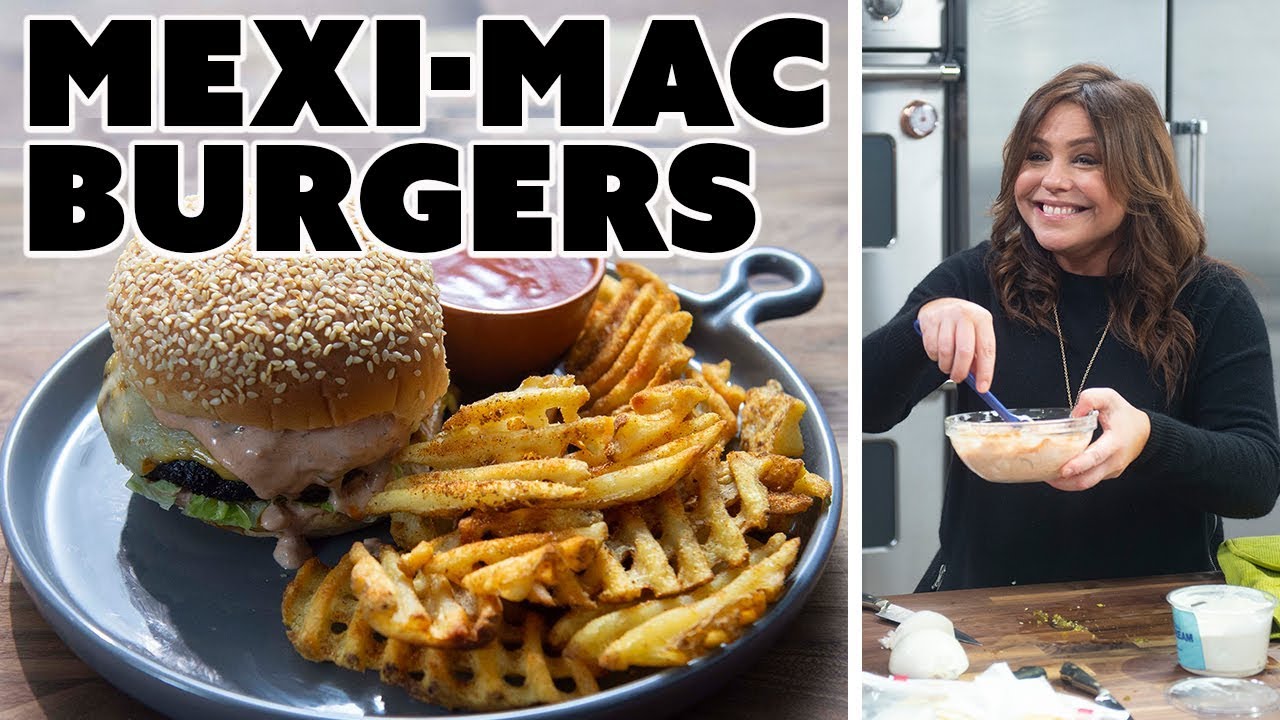 Rachael Ray Makes Mexi-Mac Burgers | 30 Minute Meals with Rachael Ray ...