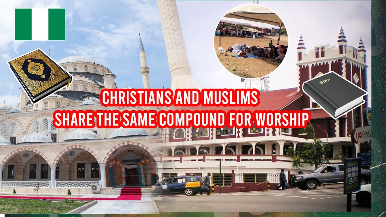 Christians and Muslims share the same compound for worship in Ghana ...