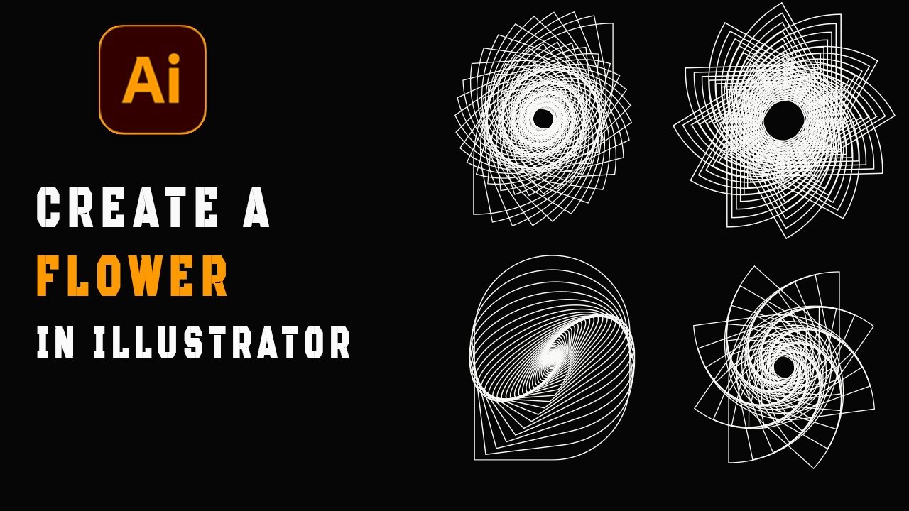 Create A Flower In Illustrator (Step By Step) Adobe Illustrator ...