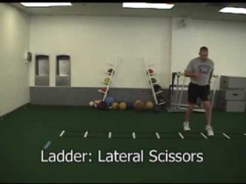 ladder lateral scissors - YouTube