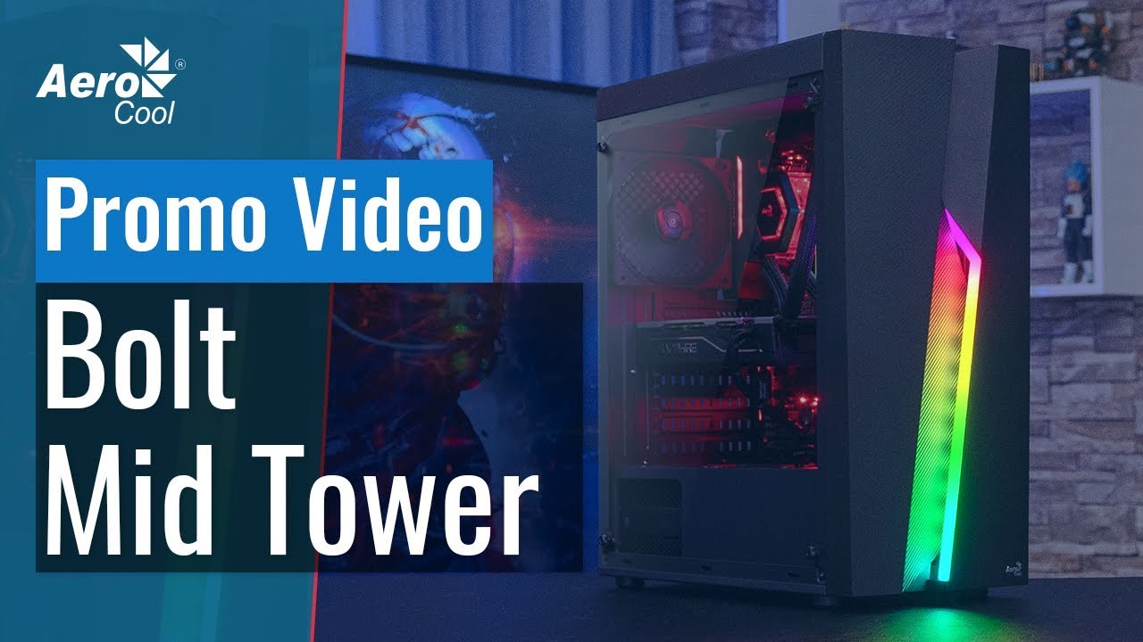 AeroCool Bolt Mid Tower Case - Promotional Video - YouTube