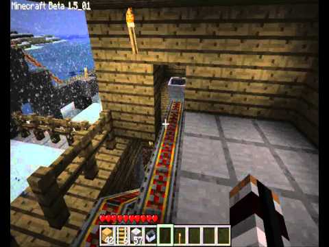 Minecraft : Automatyczny dworzec kolejowy - YouTube