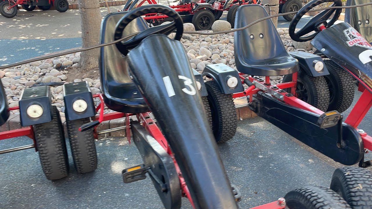 Riding on a go kart at Butlins - YouTube