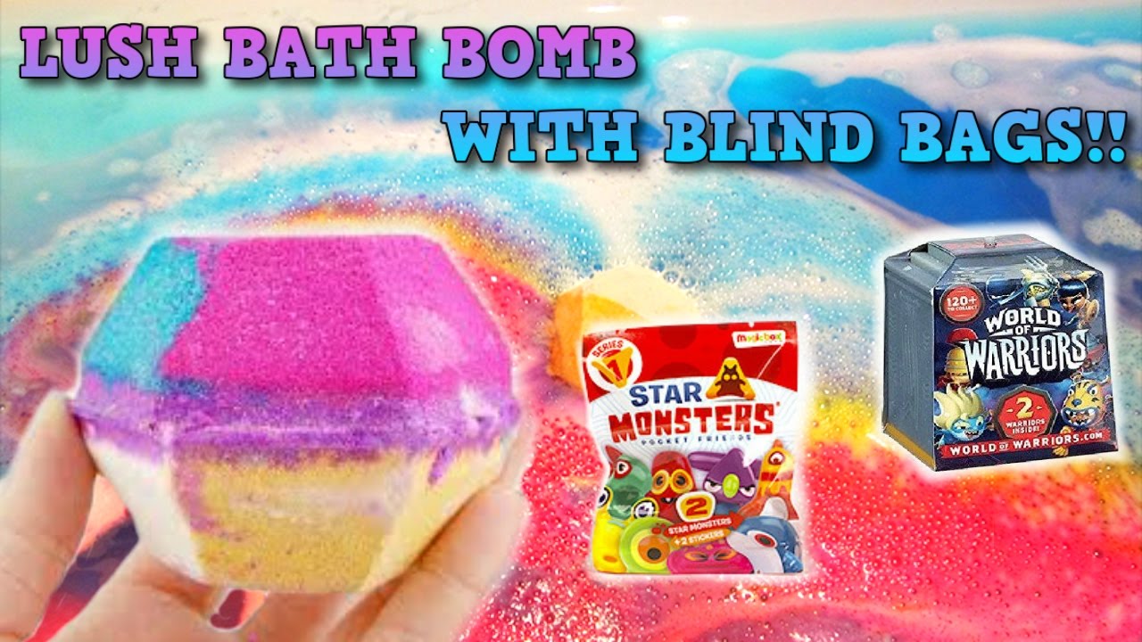LUSH BATH BOMB EXPERIMENT | MAGIC BLING BAGS | LCKC Toys - YouTube