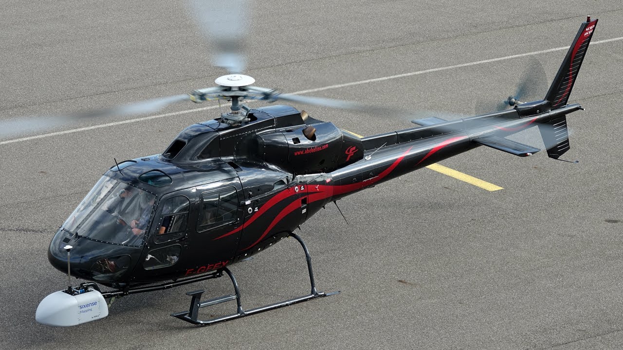 Eurocopter AS355F1 Ecureuil / Startup and Take Off at Nancy Essey ...