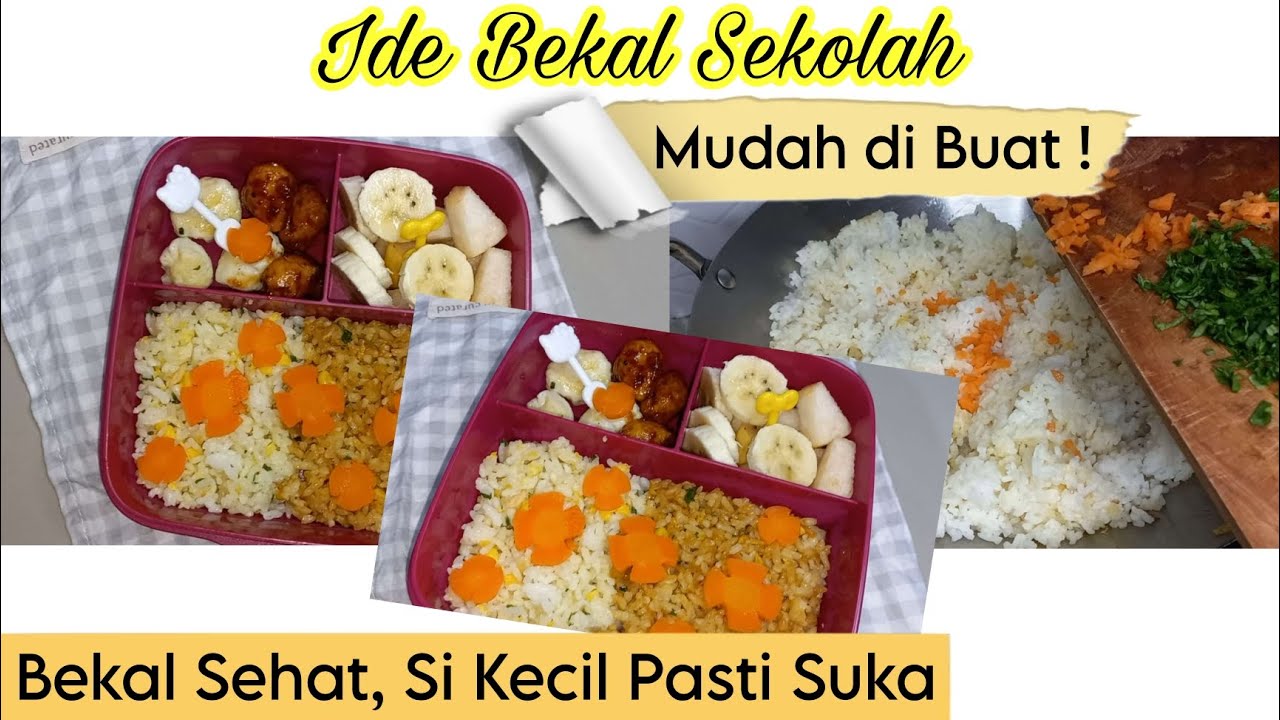 Bekal Sekolah TK - SD | Mudah di Buat, Menu Lengkap Gizi Seimbang - YouTube