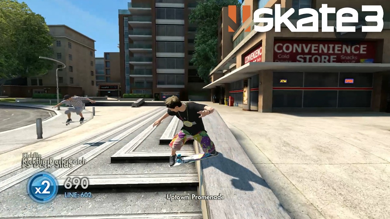 I Bet You Forgot About This Uptown Stair Darkslide in Skate 3 - YouTube