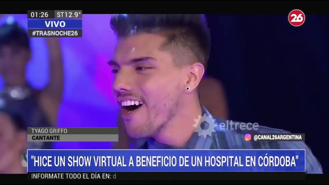 Tyago Griffo en Canal 26 #Trasnoche26 - YouTube