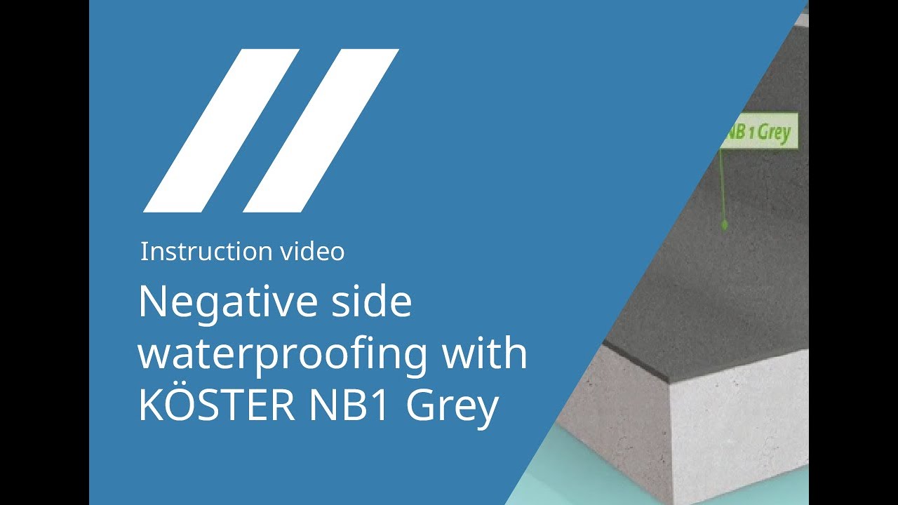 KÖSTER NB 1 Grey - Negative side internal basement waterproofing on ...