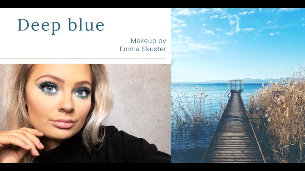 GOING BLUE // FULL FACE OF MAKEUP - YouTube