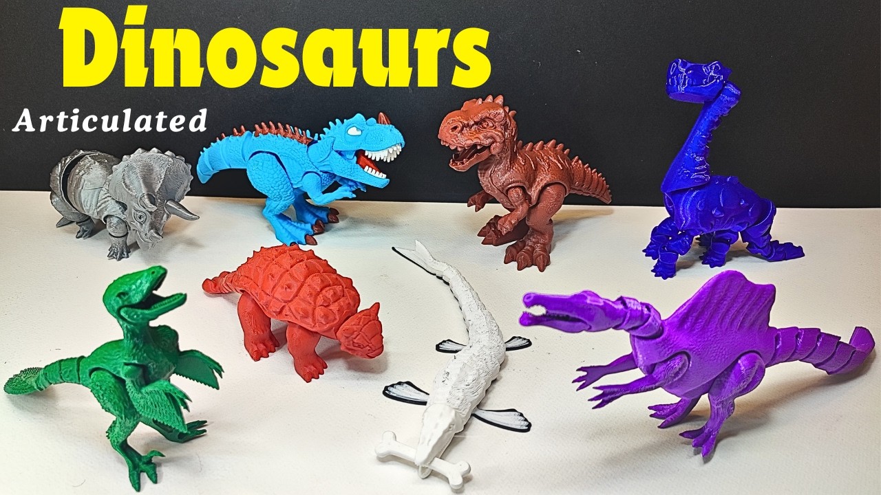 3D Printed Dinosaurs _ S5 | The World of Dinosaurs in 3D Printing - YouTube