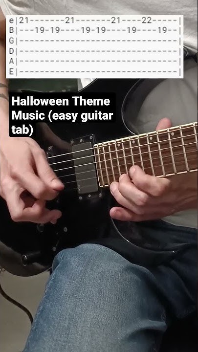 Halloween Theme Music - easy guitar riff with tabs - YouTube