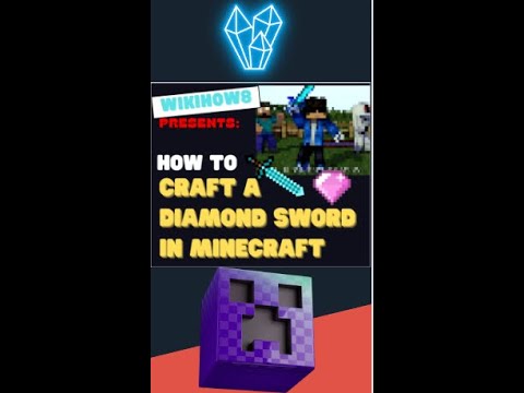 How to Craft a Diamond Sword in Minecraft #shorts - YouTube