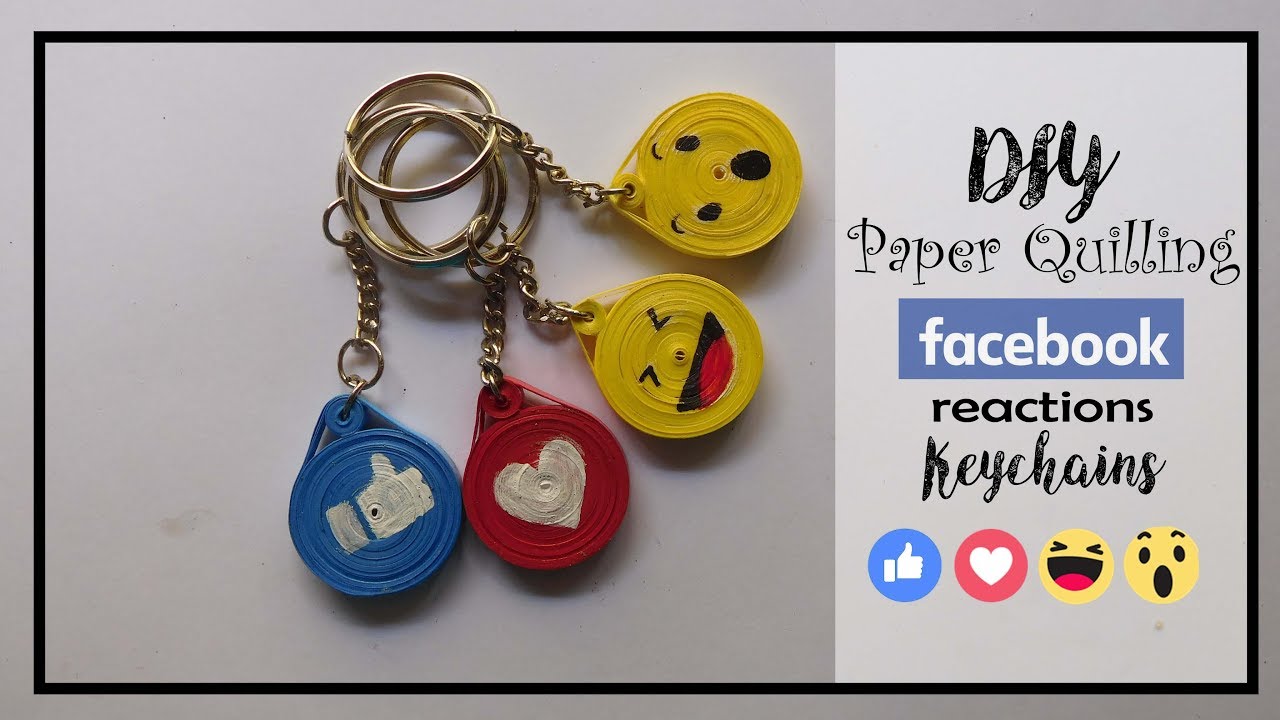 Easy Facebook Emoji Keychains | Facebook reactions keychains - YouTube