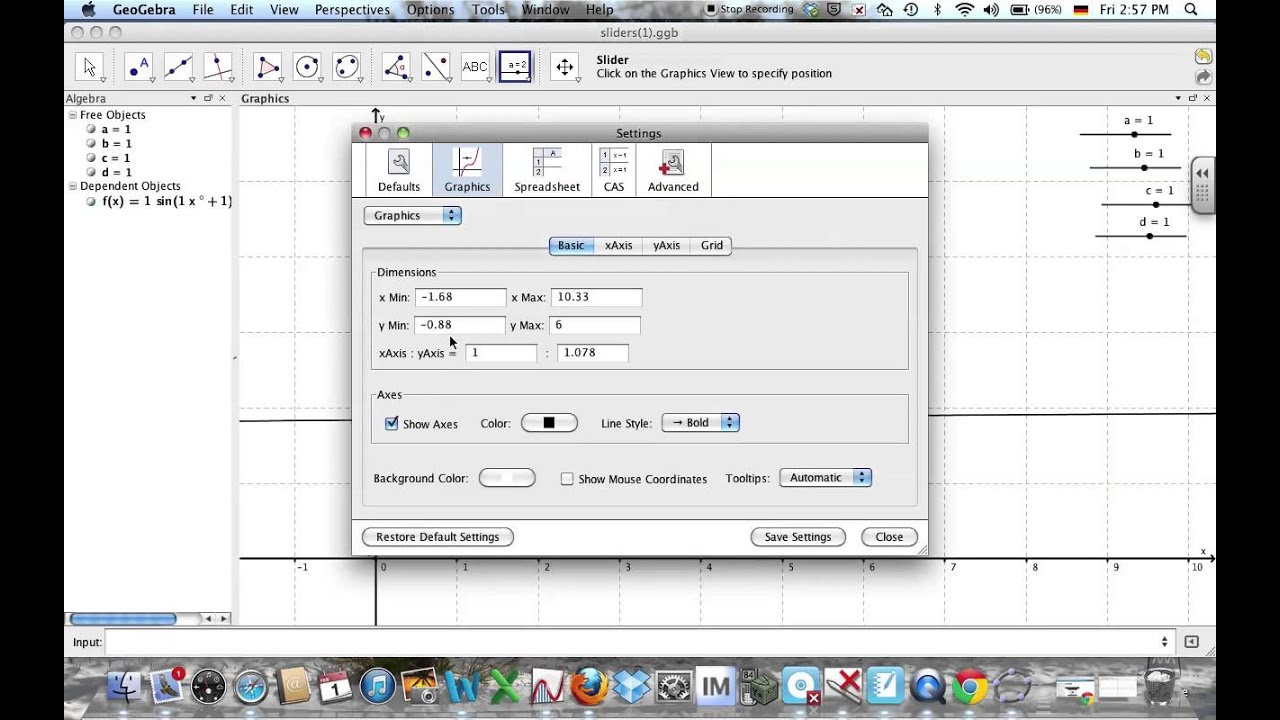 geogebra sliders and sine curve investigation.mov - YouTube