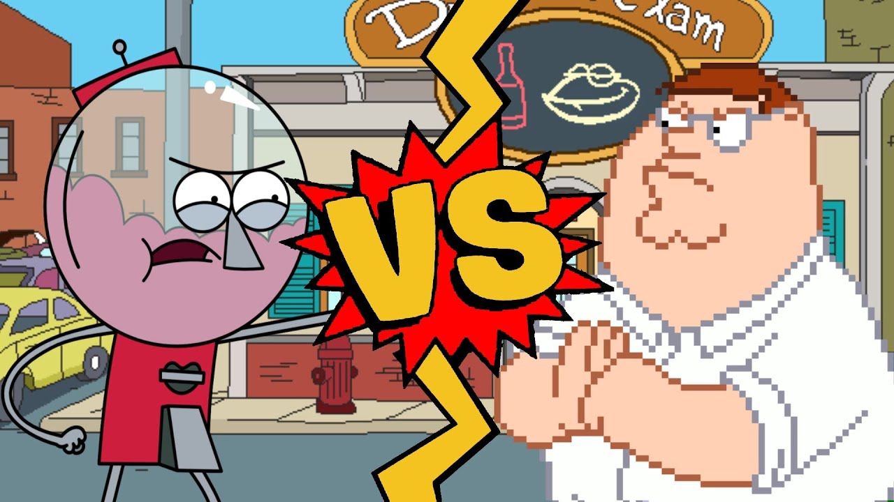 M.U.G.E.N Battles | Benson vs Peter Griffin | Regular Show vs Family ...