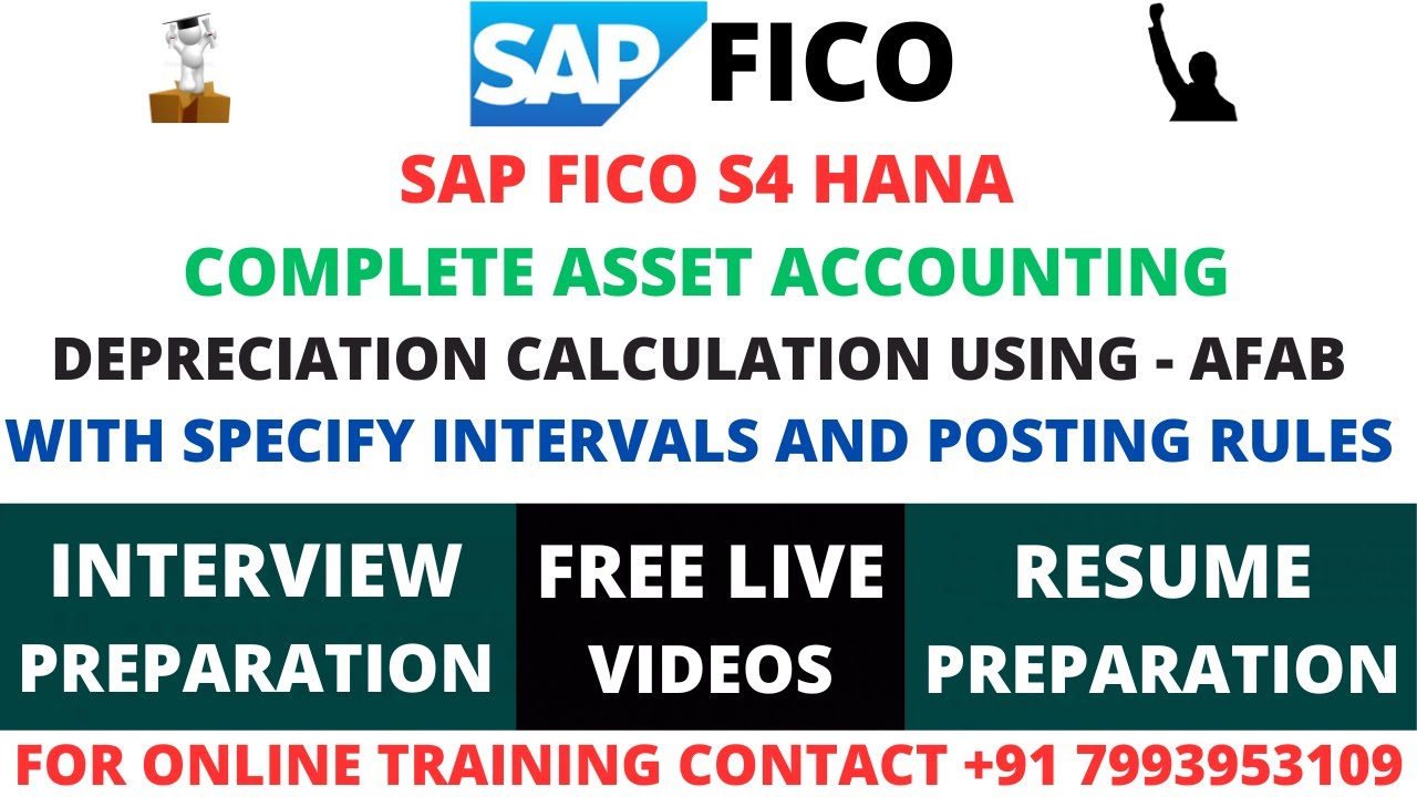 SAP FICO S4 HANA , COMPLETE ASSET ACCOUNTING DEPRECIATION CALCULATION ...