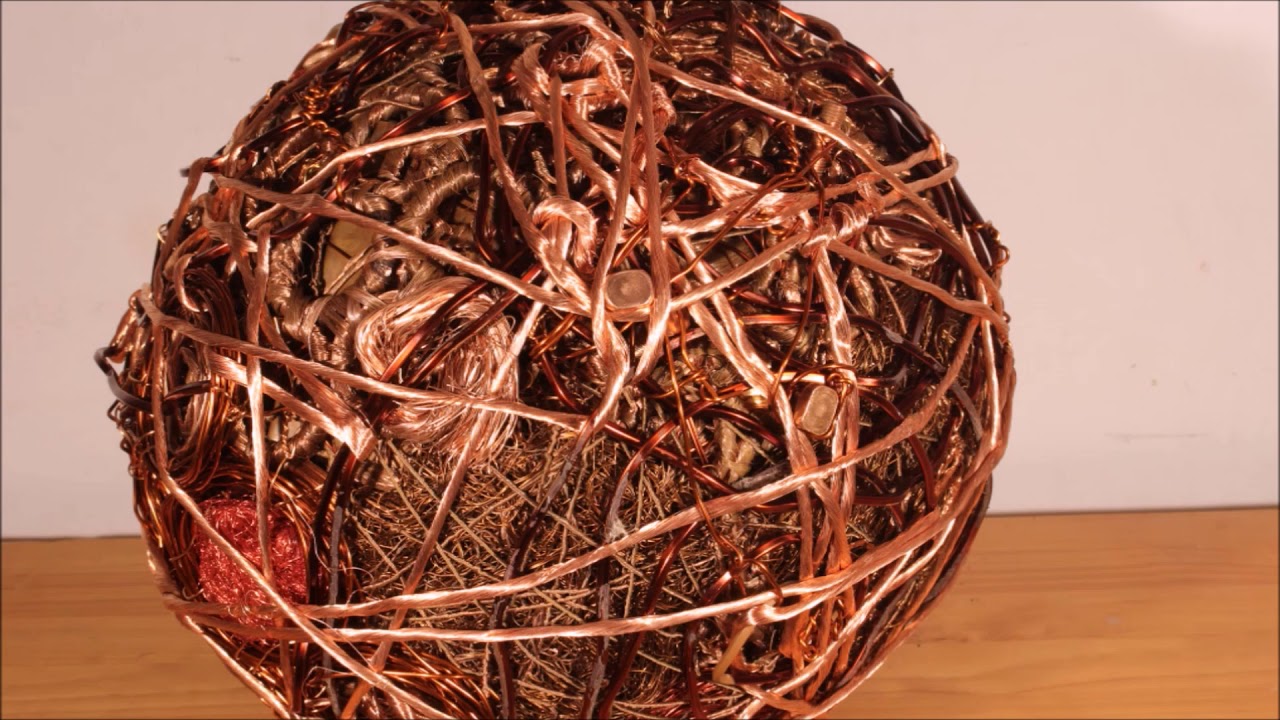 57 Pound Copperball ( 100% Recycled Handmade copper ball ) - YouTube