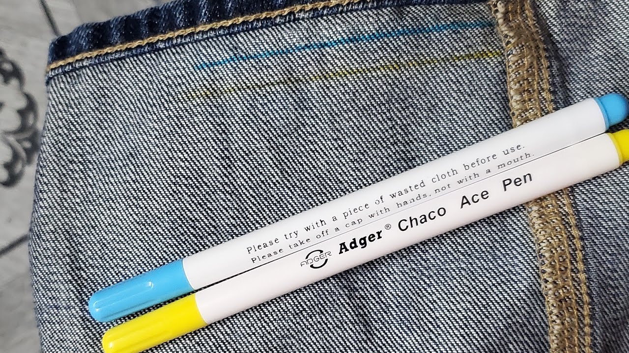 Adger Chaco Ace Pen Erasable Ink Fabric Marker, Water Erasable, Tailor ...