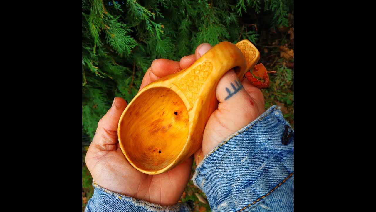 The makin' of a Kuksa (Sami traditional wooden cup) - YouTube