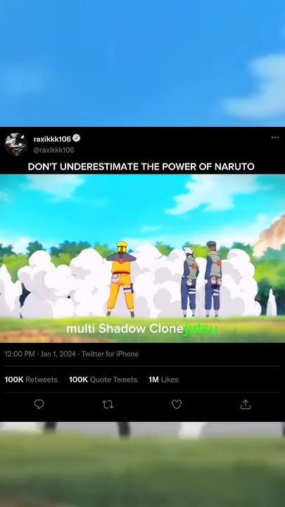 Witness the Power of Naruto's Multi Shadow Clones #naruto #shadowclone #jutsu #training - YouTube