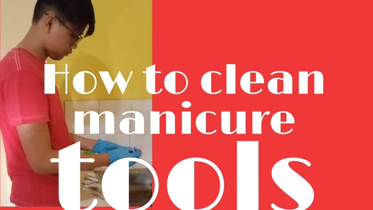 How to clean and disinfect manicure tools(vlog3) - YouTube