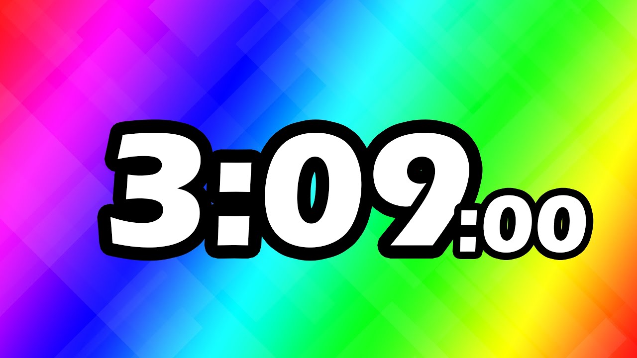 3 Minutes and 9 Second TIMER Countdown - YouTube