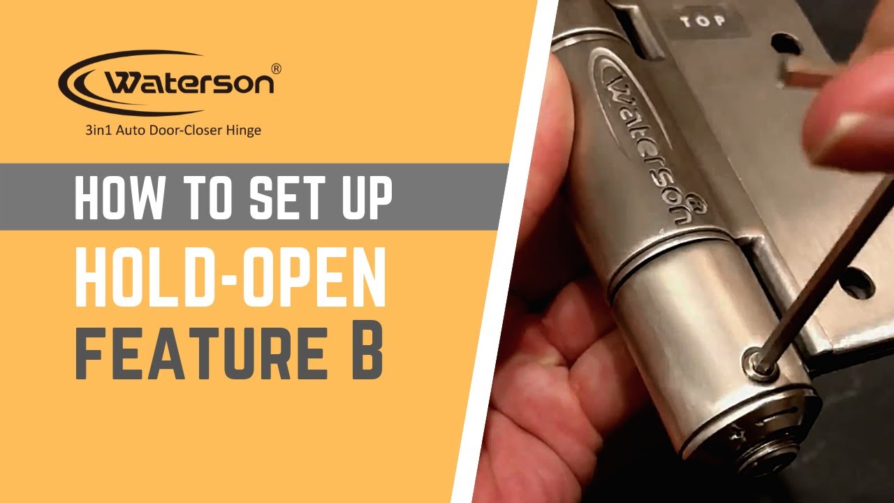 How to setup hold open feature B - YouTube