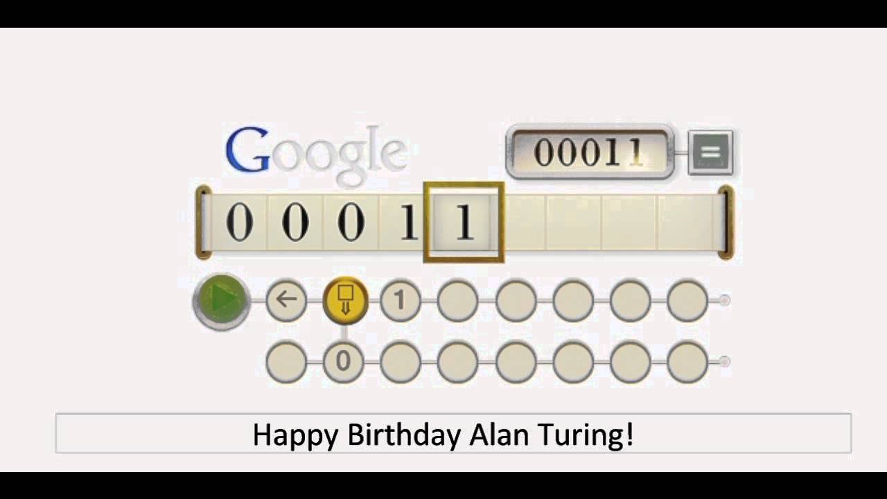 Alan Turing Google Doodle How to solve it - YouTube