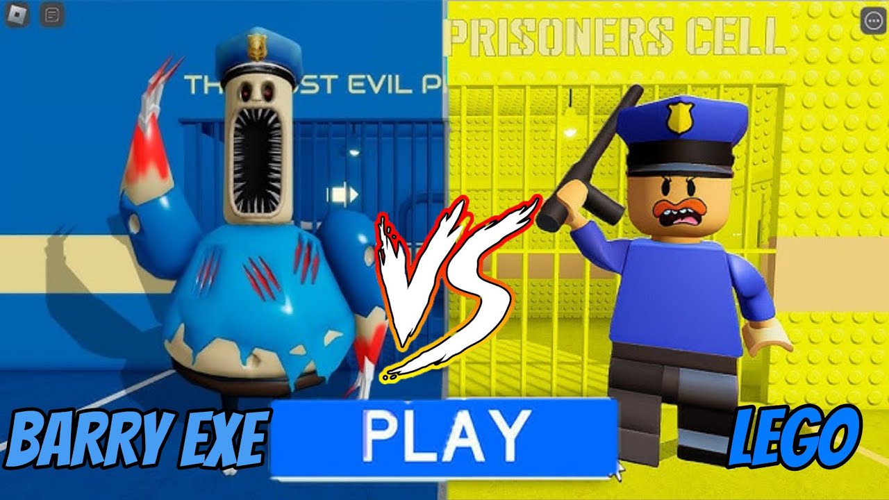 LEGO BARRY🆚️BARRY EXE BARRY'S PRISON RUN! OBBY ROBLOX FULL GAMEPLAY ...