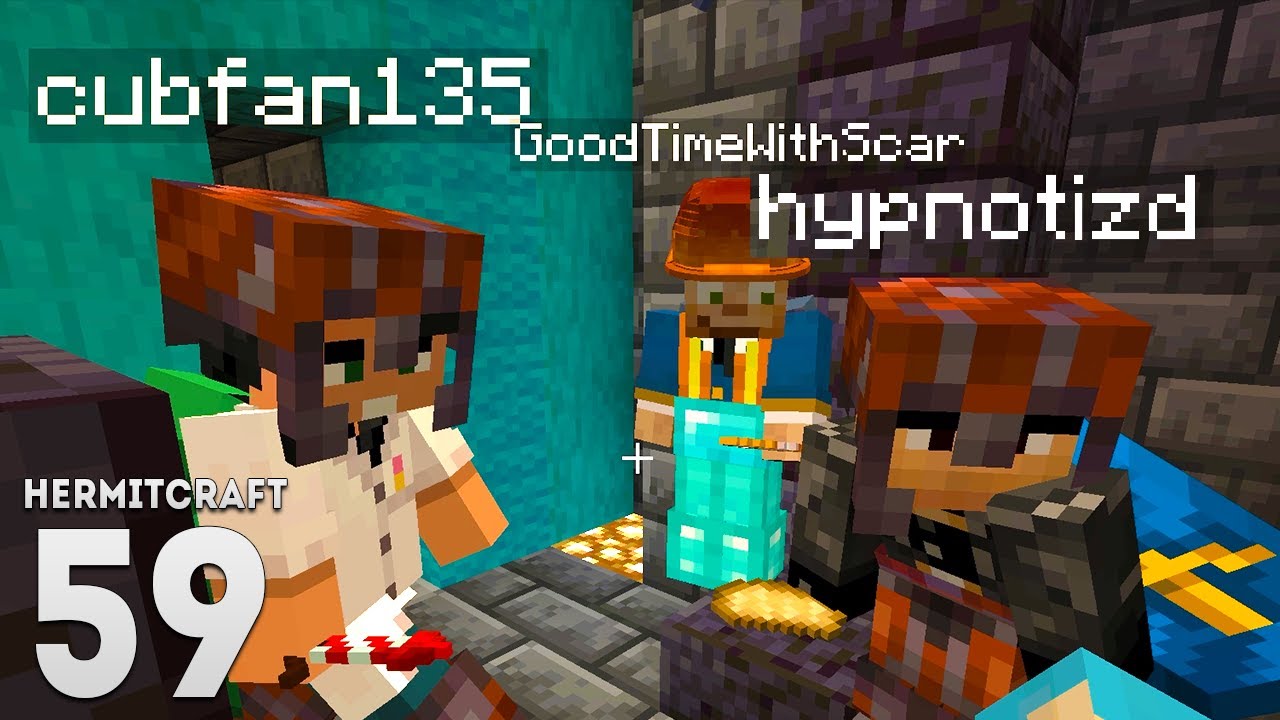 Hermitcraft 9 - Ep. 59: FUN WITH CUB, SCAR, & HYPNO! (Minecraft 1.20 Let's Play) - YouTube