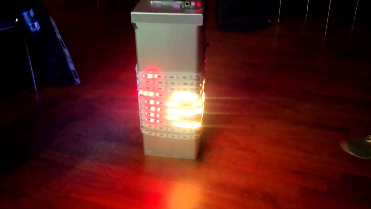 RGB LED Trash Can - YouTube