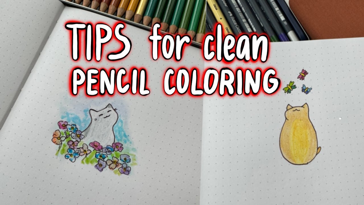 Bullet Journal Beauty: TIPS for clean Pencil Coloring - YouTube