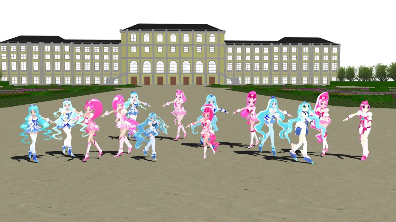 PreCure MMD - "HeartCatch Paradise" Multiple Models - YouTube