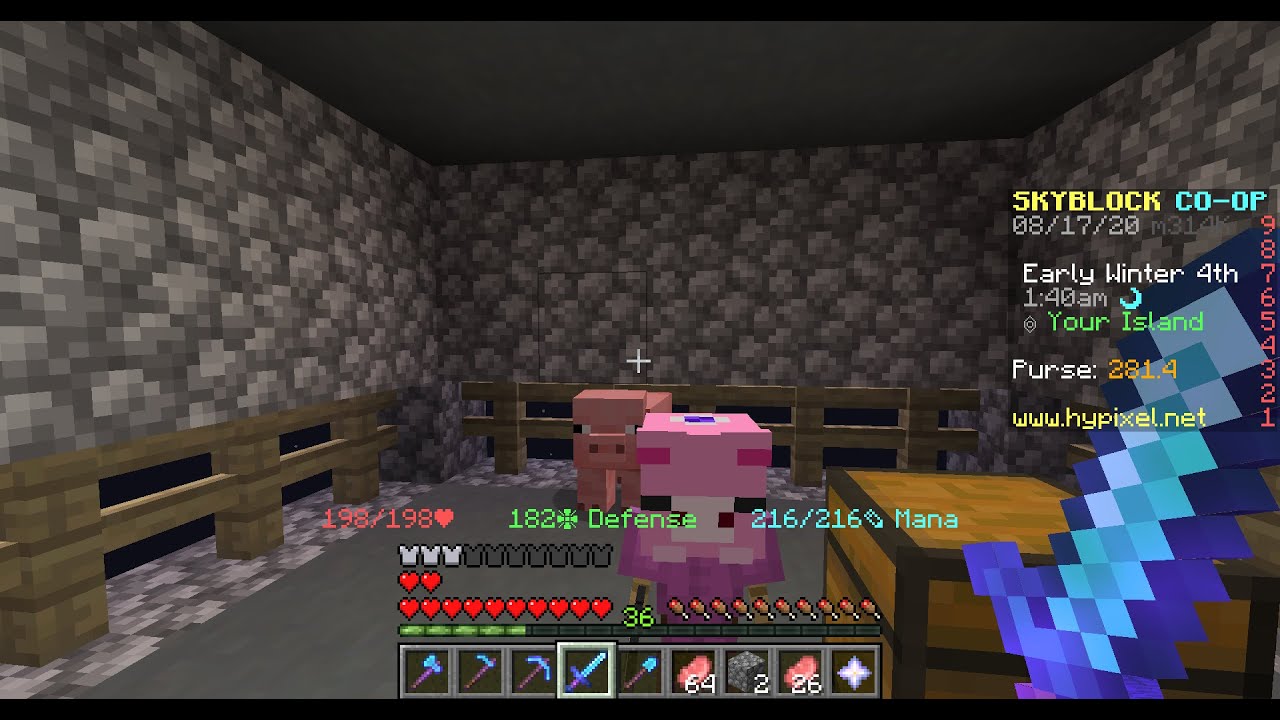 hypixel skyblock pig minion tower - YouTube