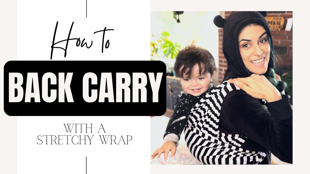 How to WRAP Your Baby on Your Back - Stretchy Wrap - EASY! - YouTube