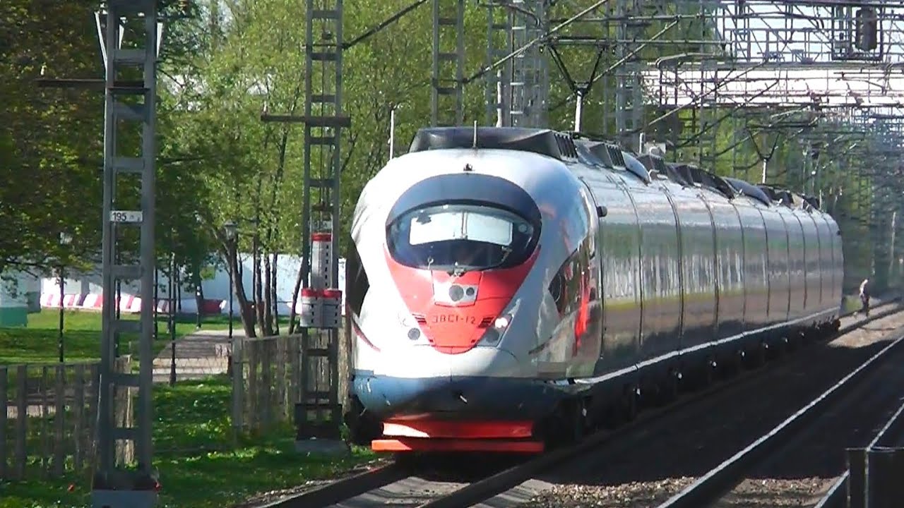 Электропоезд ЭВС1-12 "Сапсан" / Electric train EVS1-12 "Sapsan" - YouTube