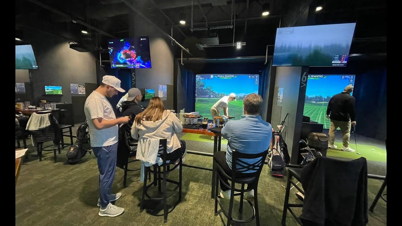 Links and Drinks Indoor Golf Bar - YouTube